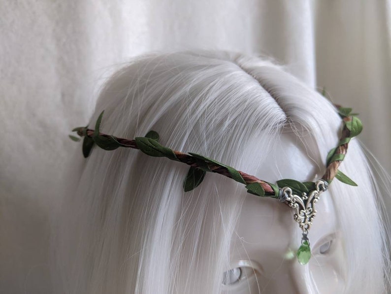 Simple Charm Woodland Tiara With Drop Gem - Etsy