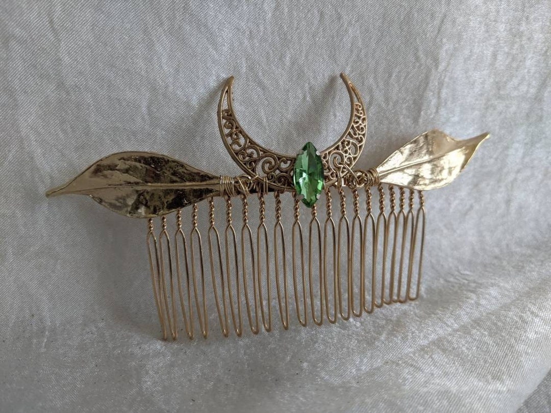 Enchanted Forest Leaves Hair Comb - Etsy