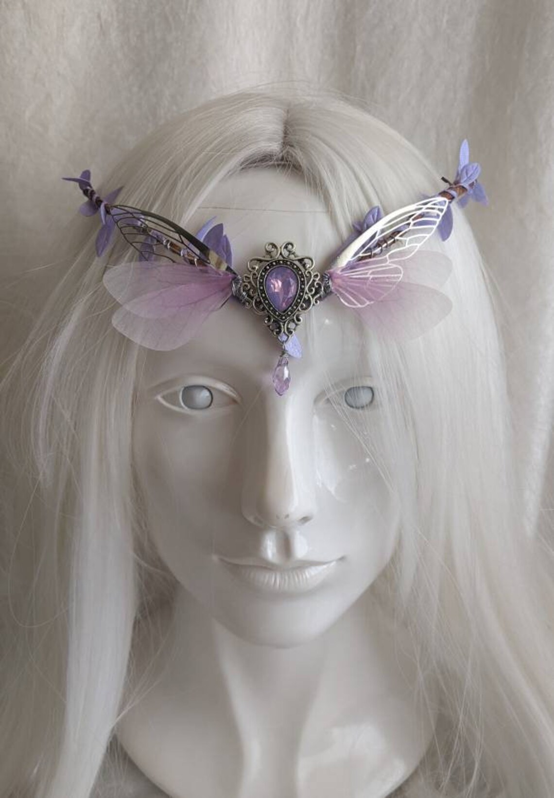 Faerie Wing and Crystal Tiara - Etsy