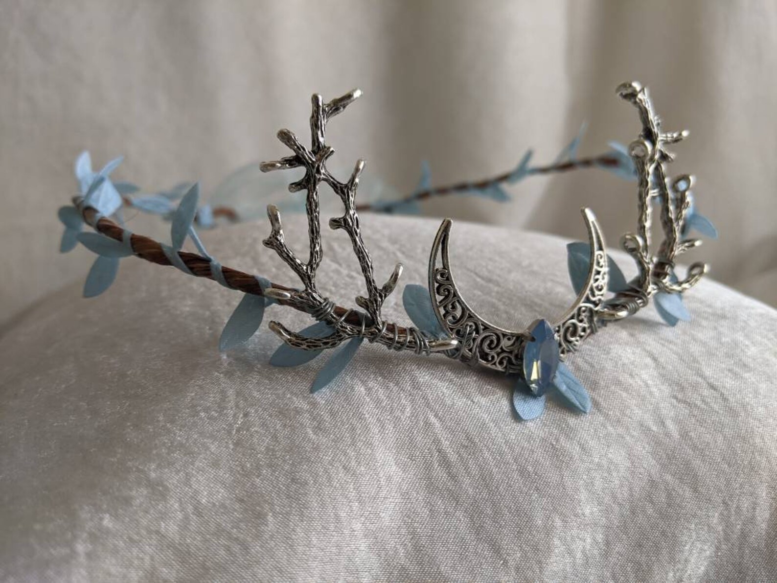 Light Blue Woodland Tiara With Branches - Etsy