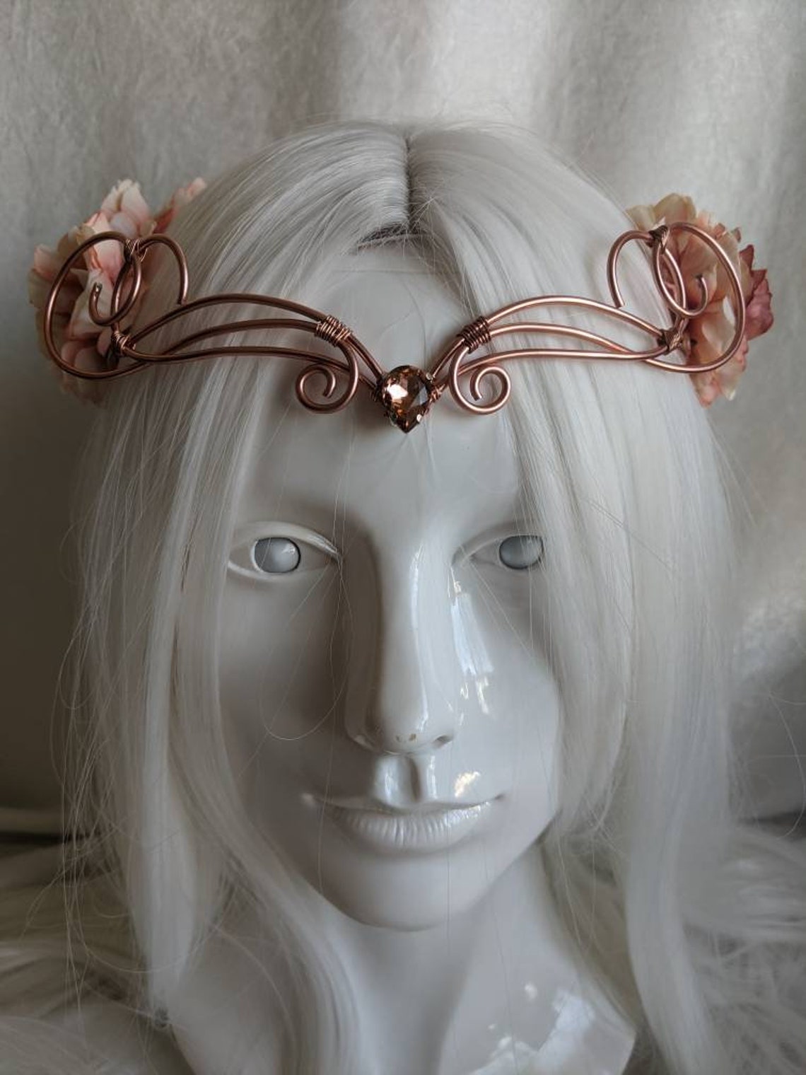 Rose Gold Roses Tiara - Etsy