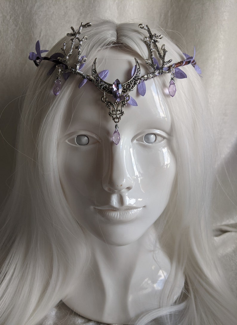 Moon Drop Woodland Tiara With Branches - Etsy