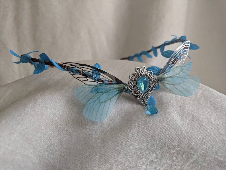 Faerie Wing and Crystal Tiara - Etsy