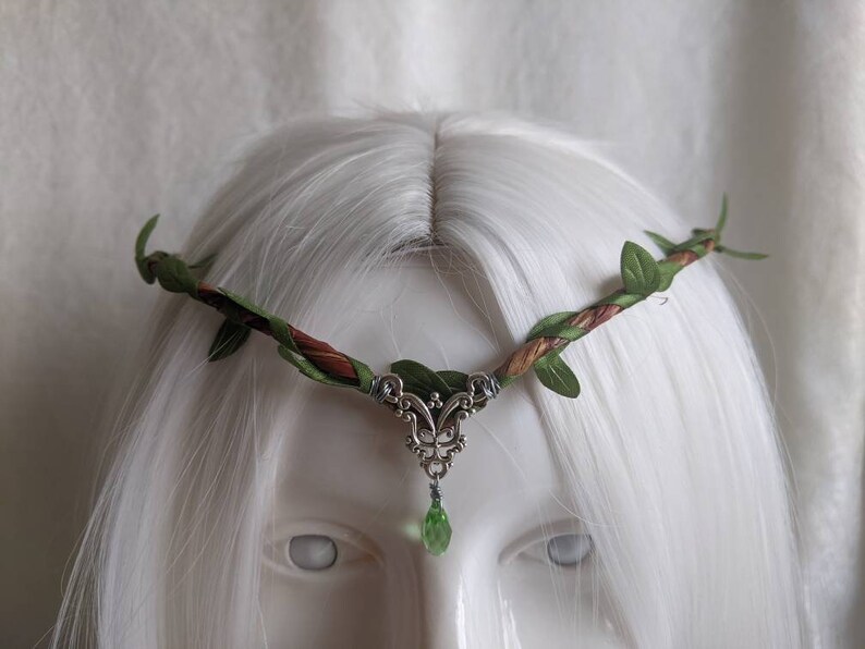 Simple Charm Woodland Tiara With Drop Gem - Etsy