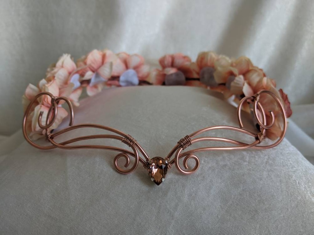 Rose Gold Roses Tiara - Etsy