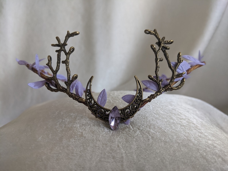 Lavender Moon Woodland Tiara With Branches - Etsy