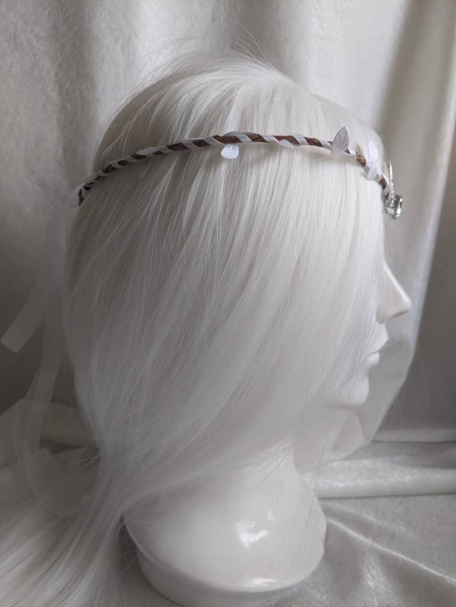 Stark White Moon Leaf Tiara - Etsy
