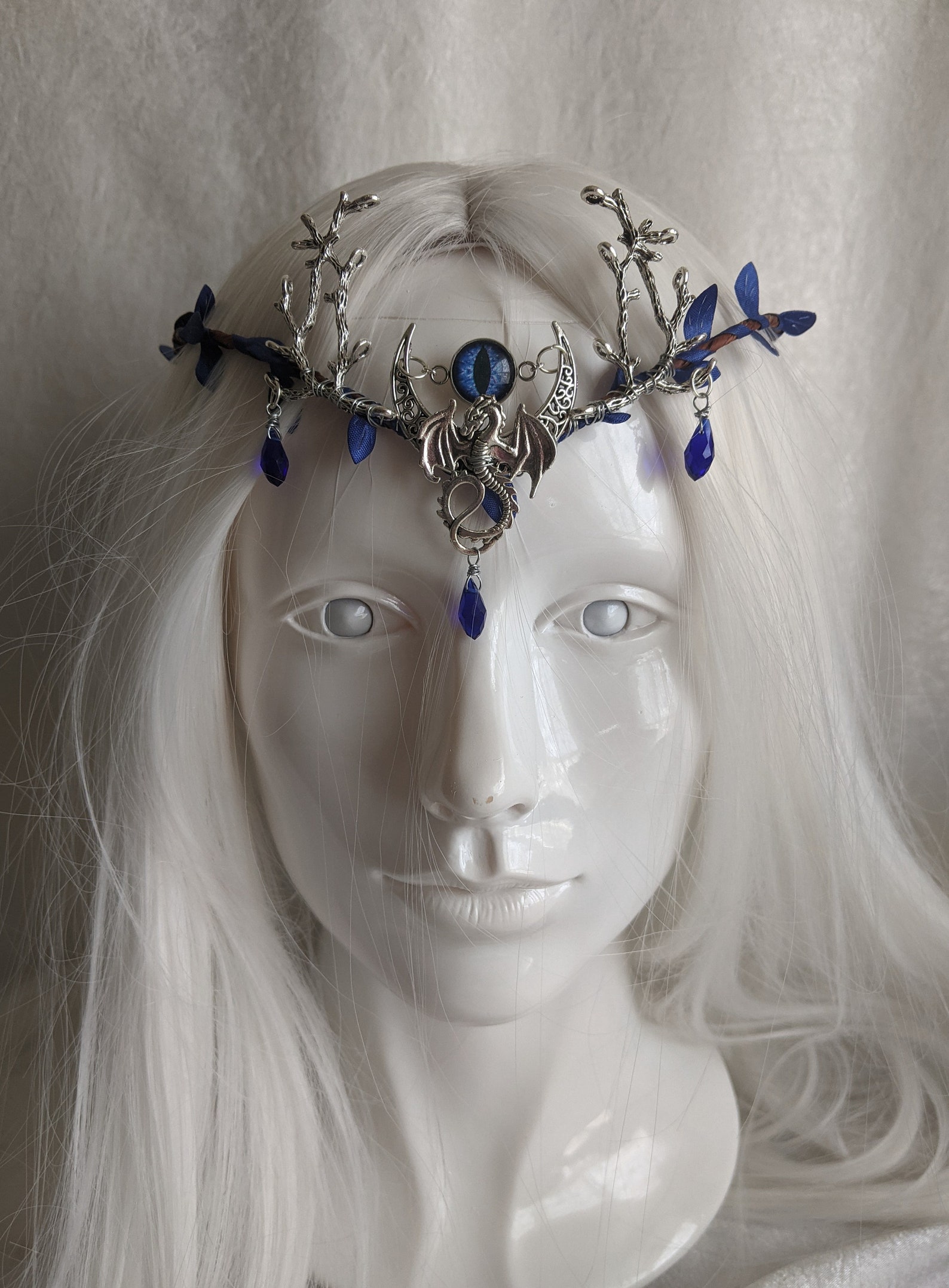 The Dragon's Magic Woodland Tiara with Branches and Drop | Etsy