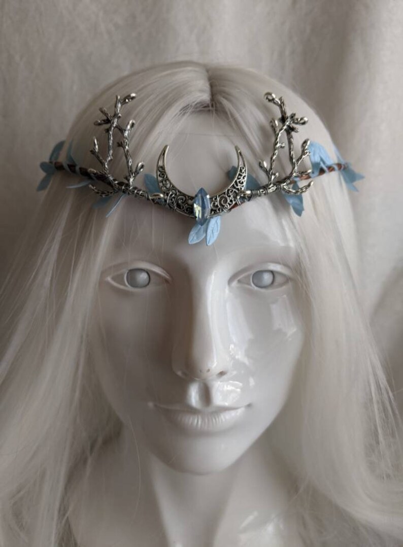 Light Blue Woodland Tiara With Branches - Etsy