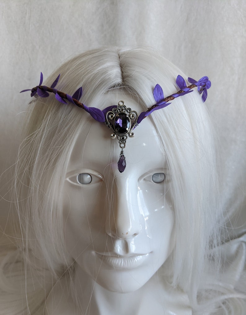 Simple Elven Woodland Tiara With Crystal Rhinestone | Etsy