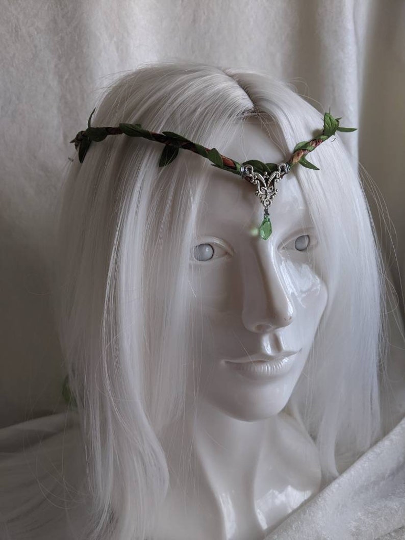 Simple Charm Woodland Tiara With Drop Gem - Etsy