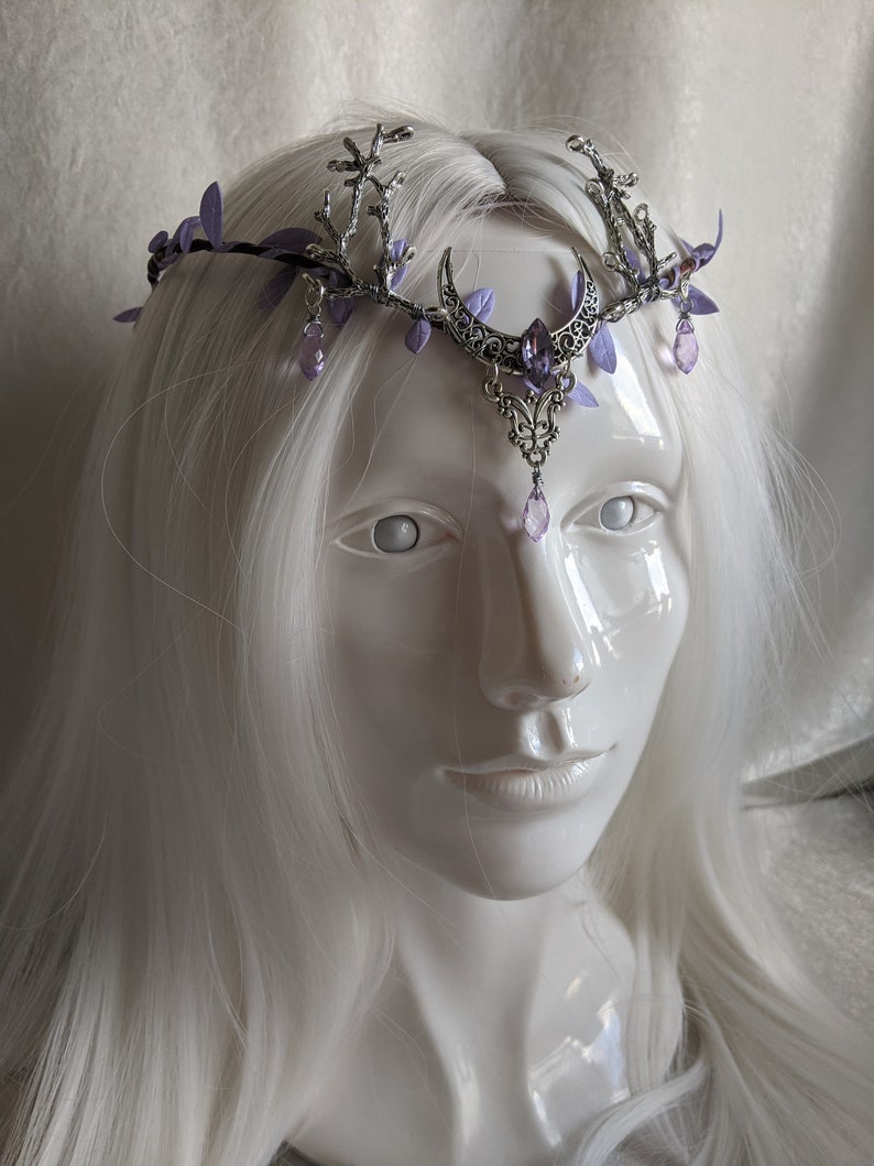 Moon Drop Woodland Tiara With Branches - Etsy