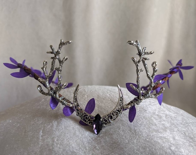 Sapphire Blue Woodland Tiara With Branches - Etsy
