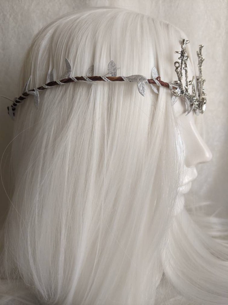Silver Serenity Woodland Tiara With Branches - Etsy