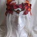 Autumnal Burgundy and Orange Tiara - Etsy