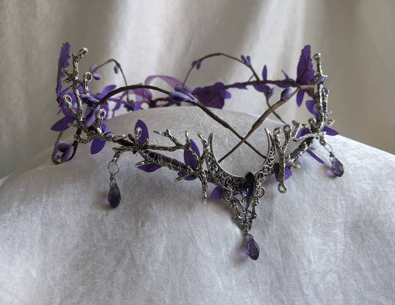 Enchanted Moonlit Forest Tiara | Etsy