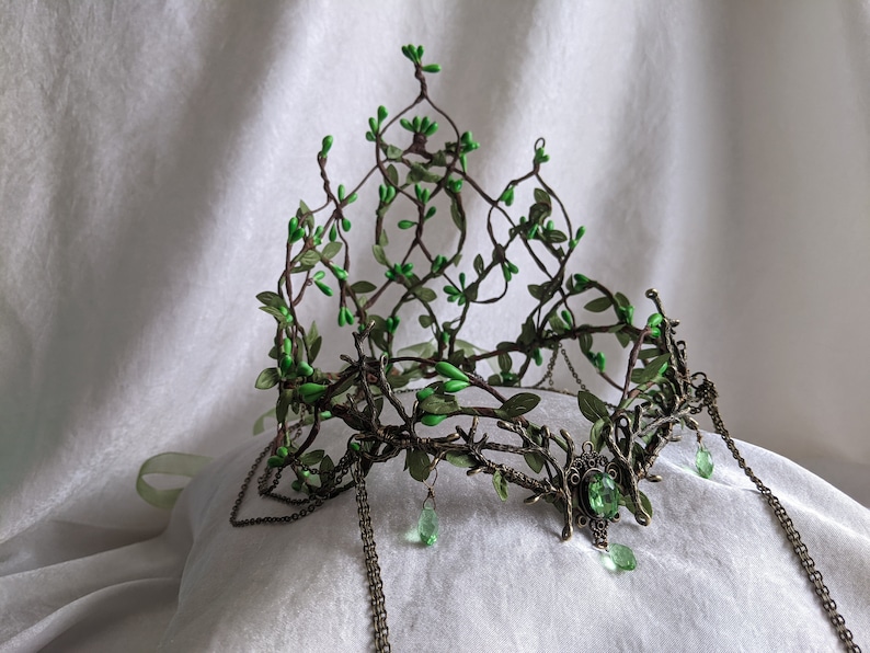 Reign of the Enchanted Forest Tiara Bronze Charms - Etsy