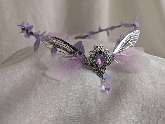Faerie Wing and Crystal Tiara - Etsy