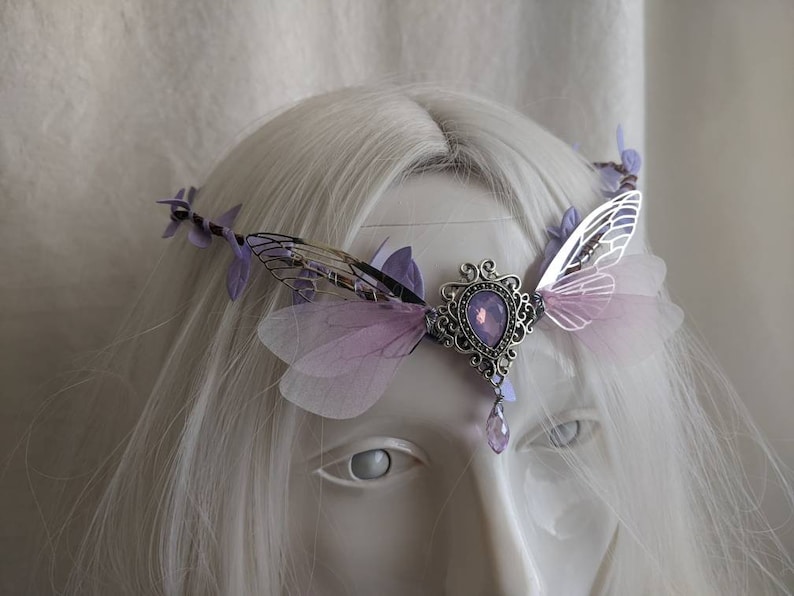 Faerie Wing and Crystal Tiara - Etsy