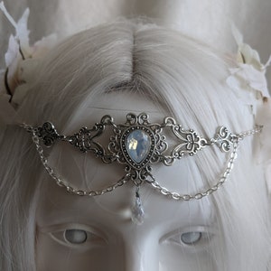 Light of the Opal Foliage and Chain Tiara - Etsy