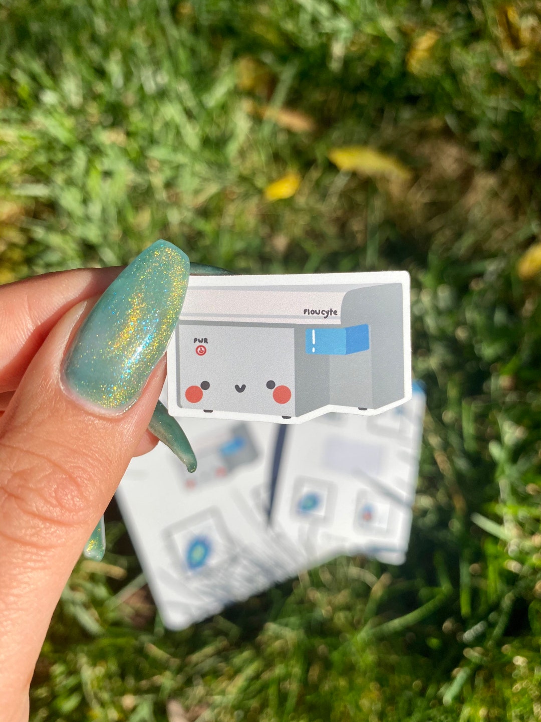 Cute Flow Cytometer and Dot Plot Sticker Sheet - Flow Cytometry FACS ...