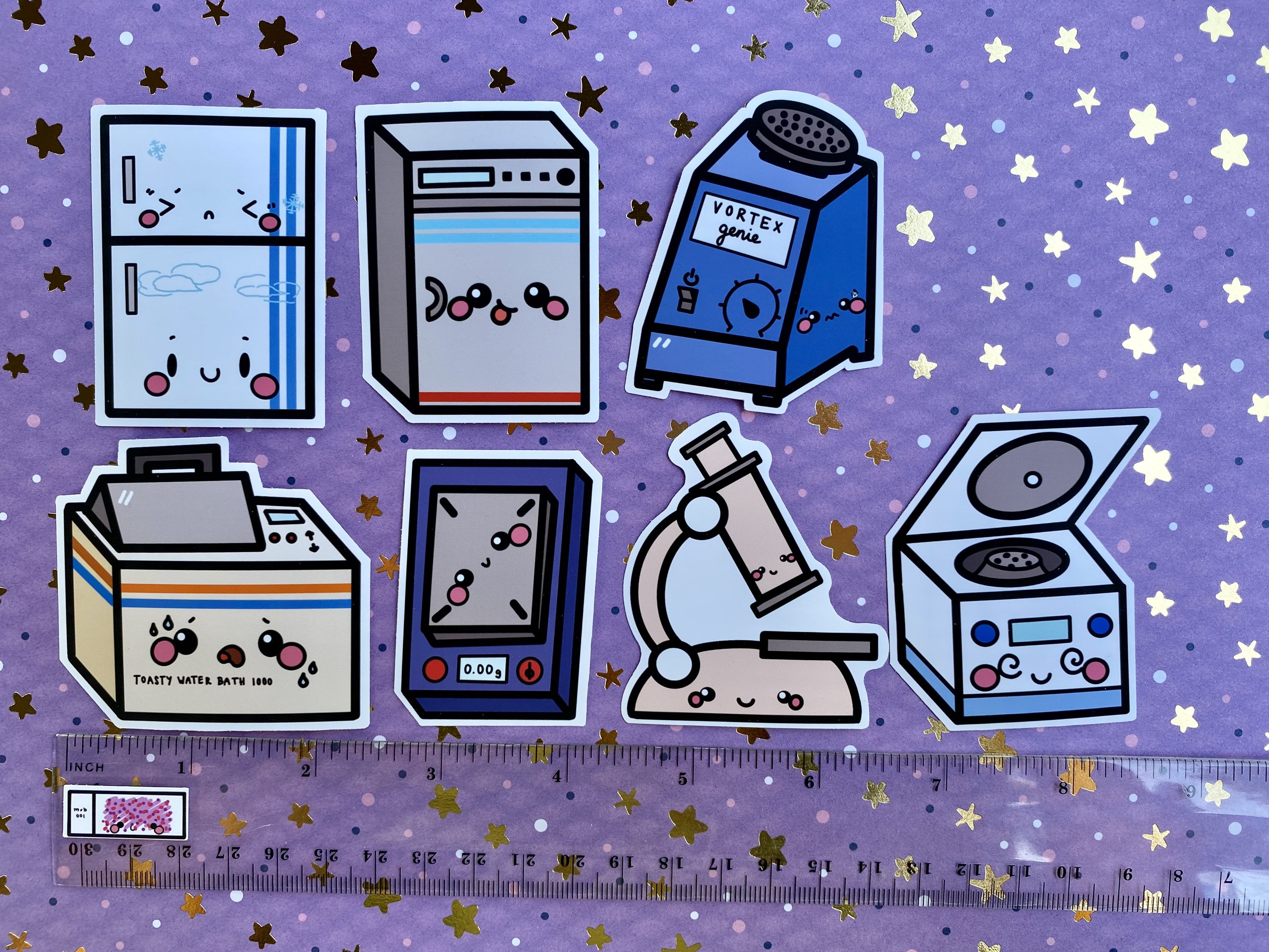 Cute Science Equipment and Disposables Sticker Set - Etsy