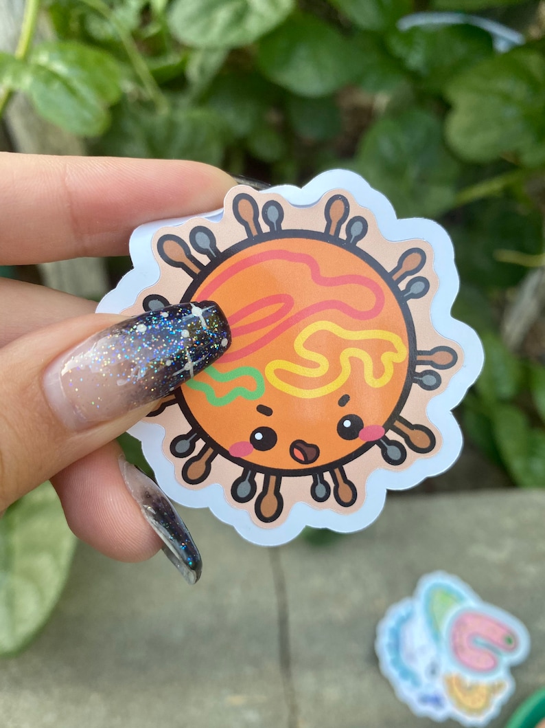 Cute Deadliest Viruses Sticker Pack - World's Deadly Viruses Kawaii ...