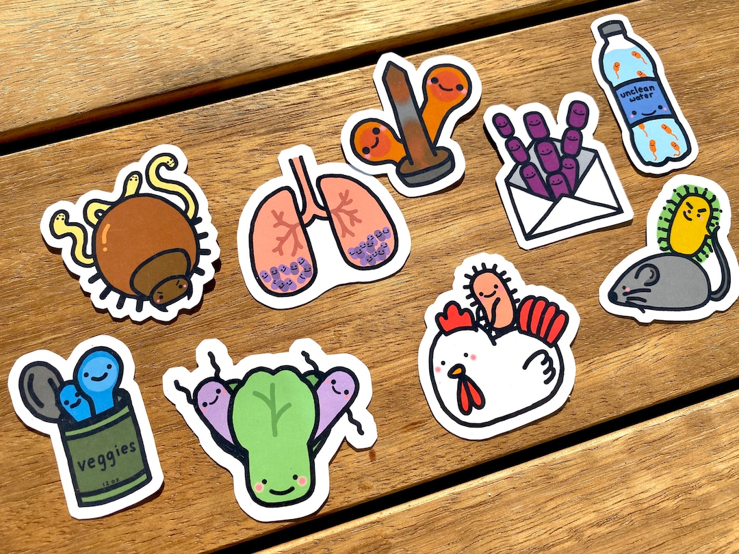 Bacterial Infections and Disease Sticker Set - Etsy