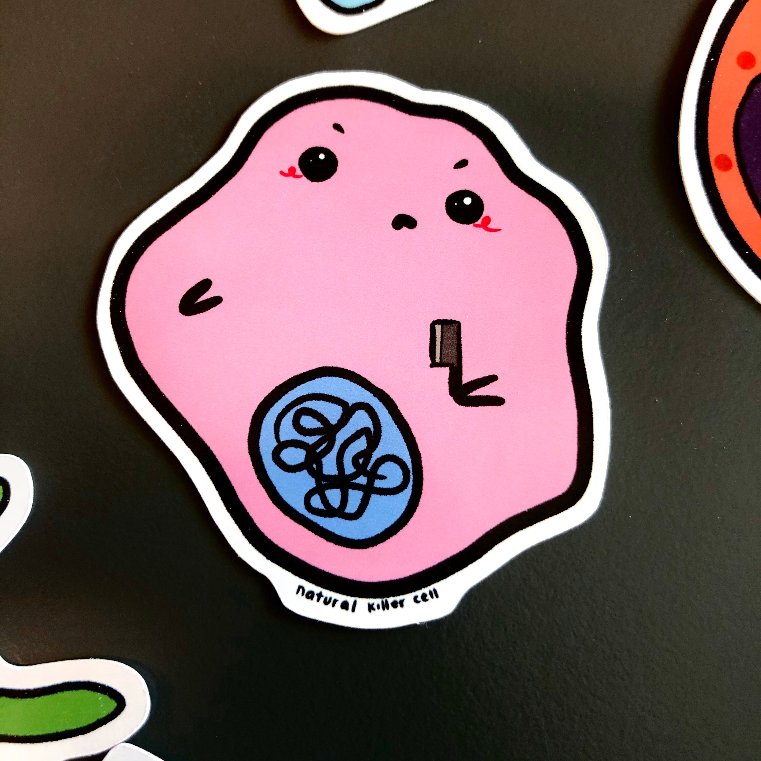 Cute Antibodies and Immune Cells Sticker Set | Etsy