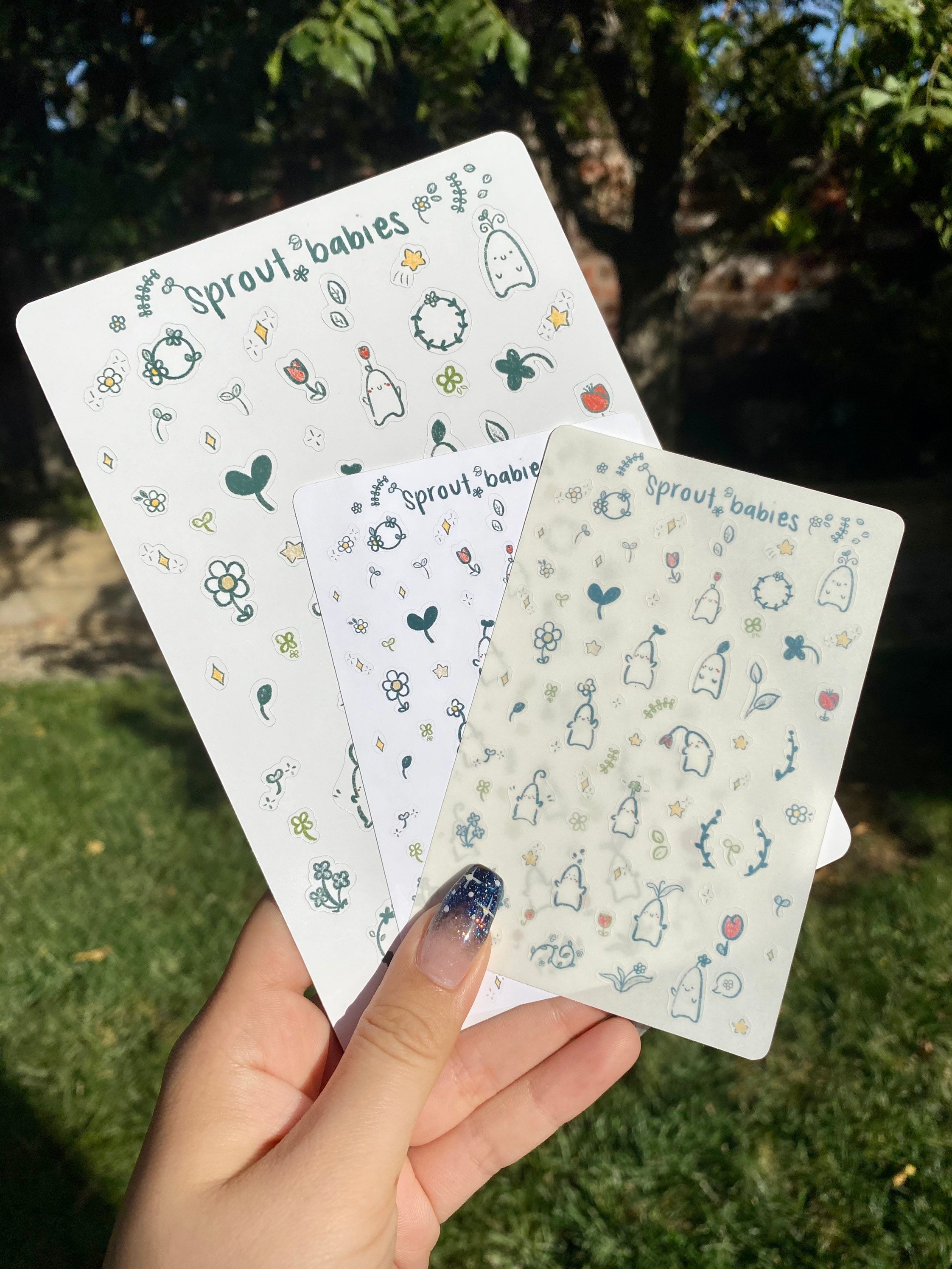 Cute Sprout Babies Sticker Sheet Kawaii Plant Baby Stickers | Etsy