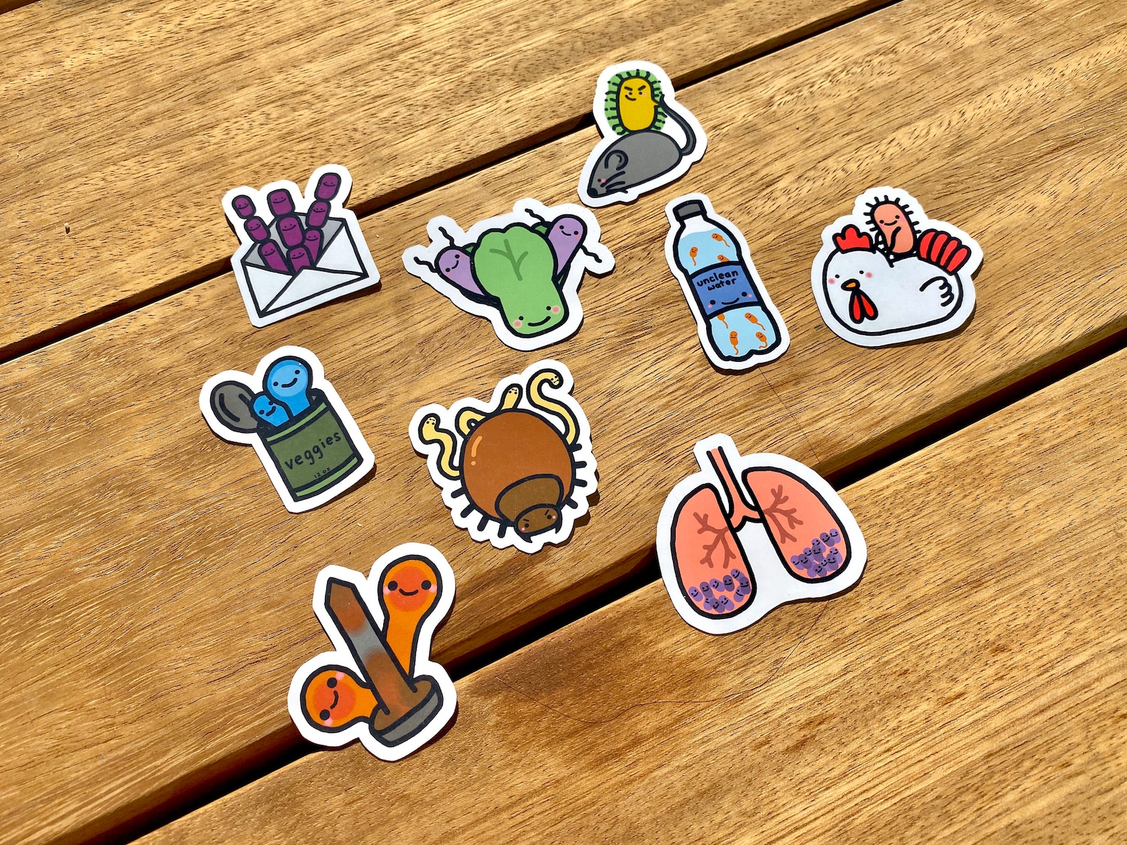 Bacterial Infections and Disease Sticker Set - Etsy