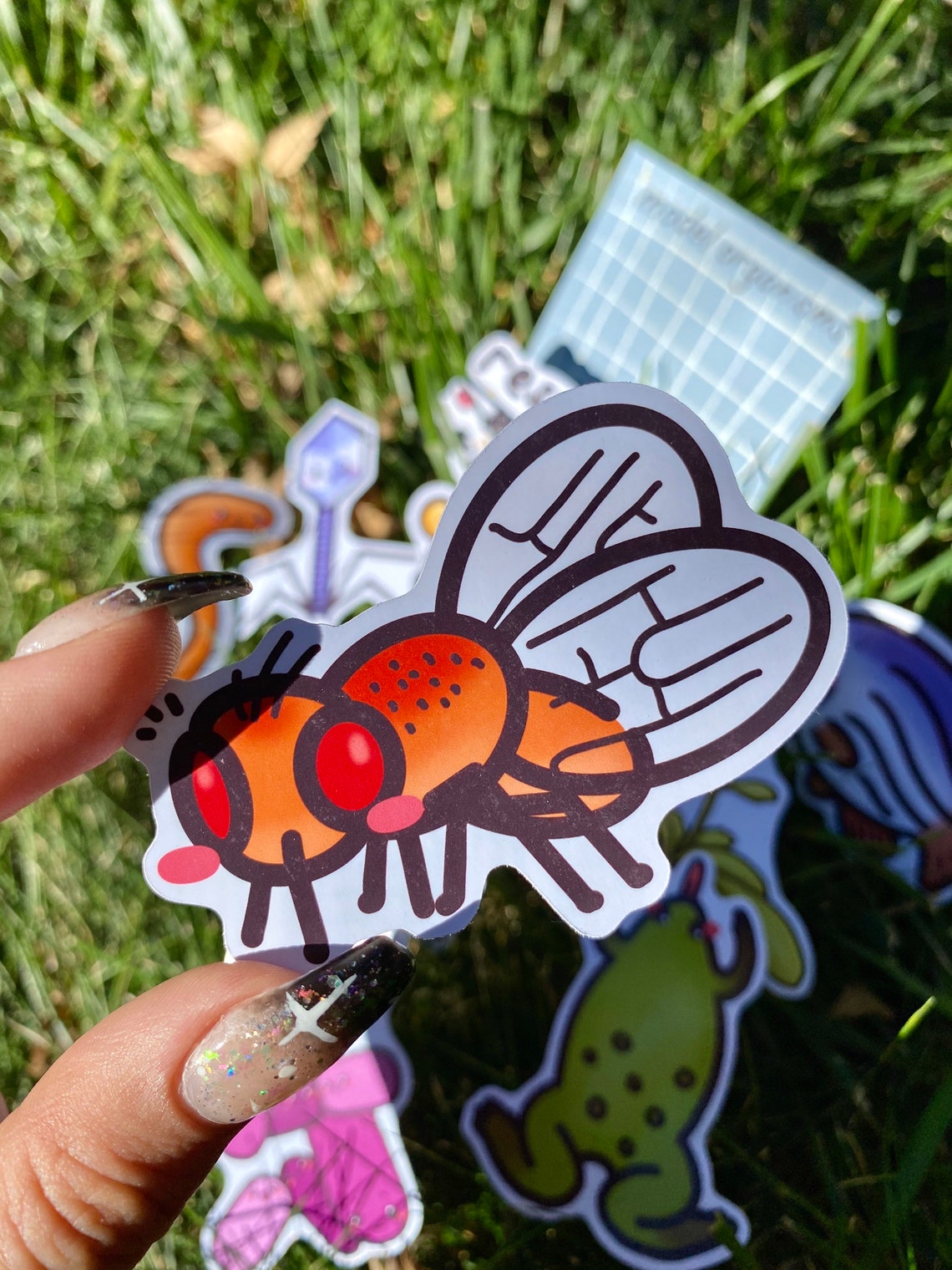 Cute Model Organism Die Cut Sticker Set - Etsy