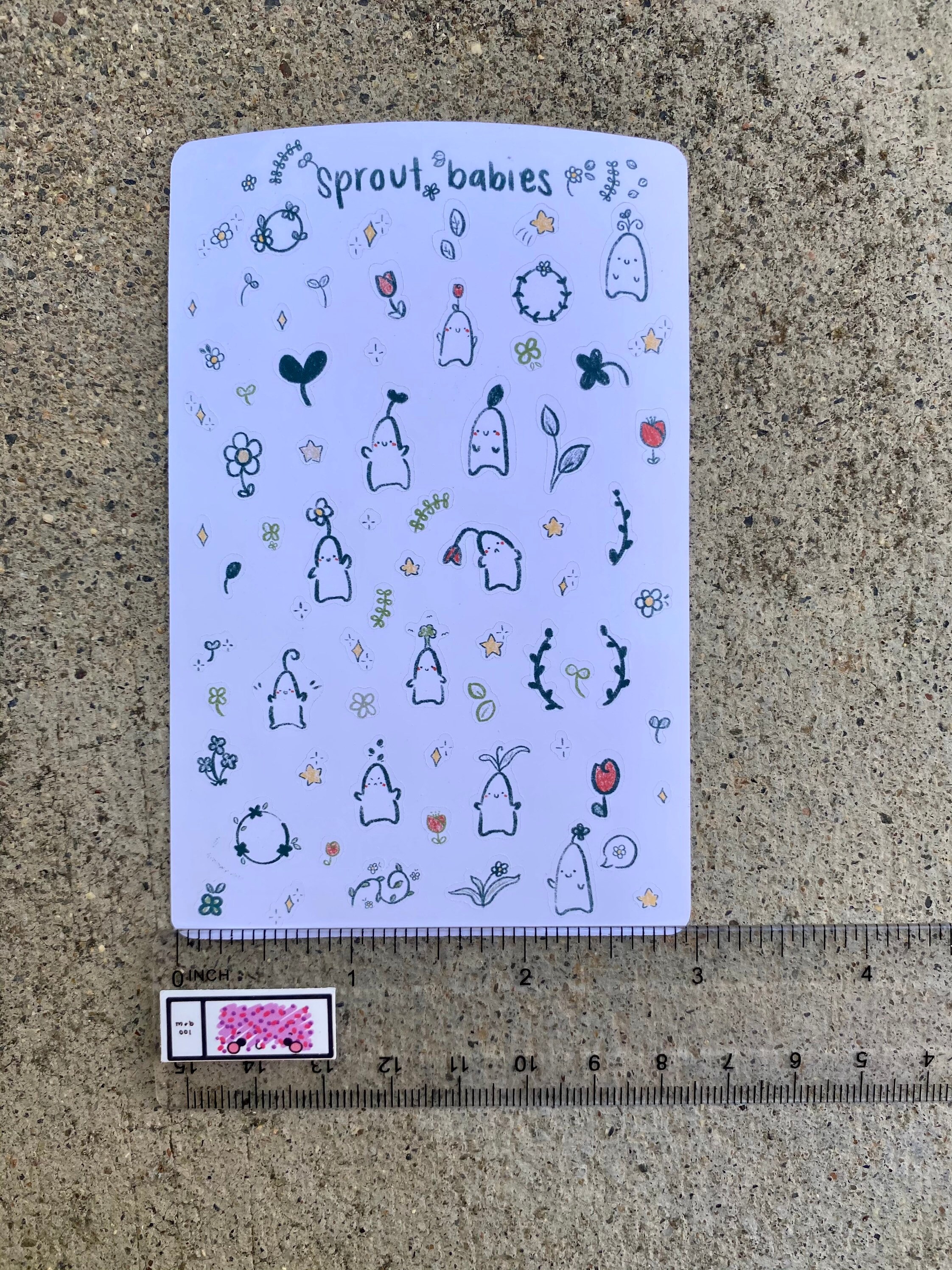 Cute Sprout Babies Sticker Sheet Kawaii Plant Baby Stickers | Etsy