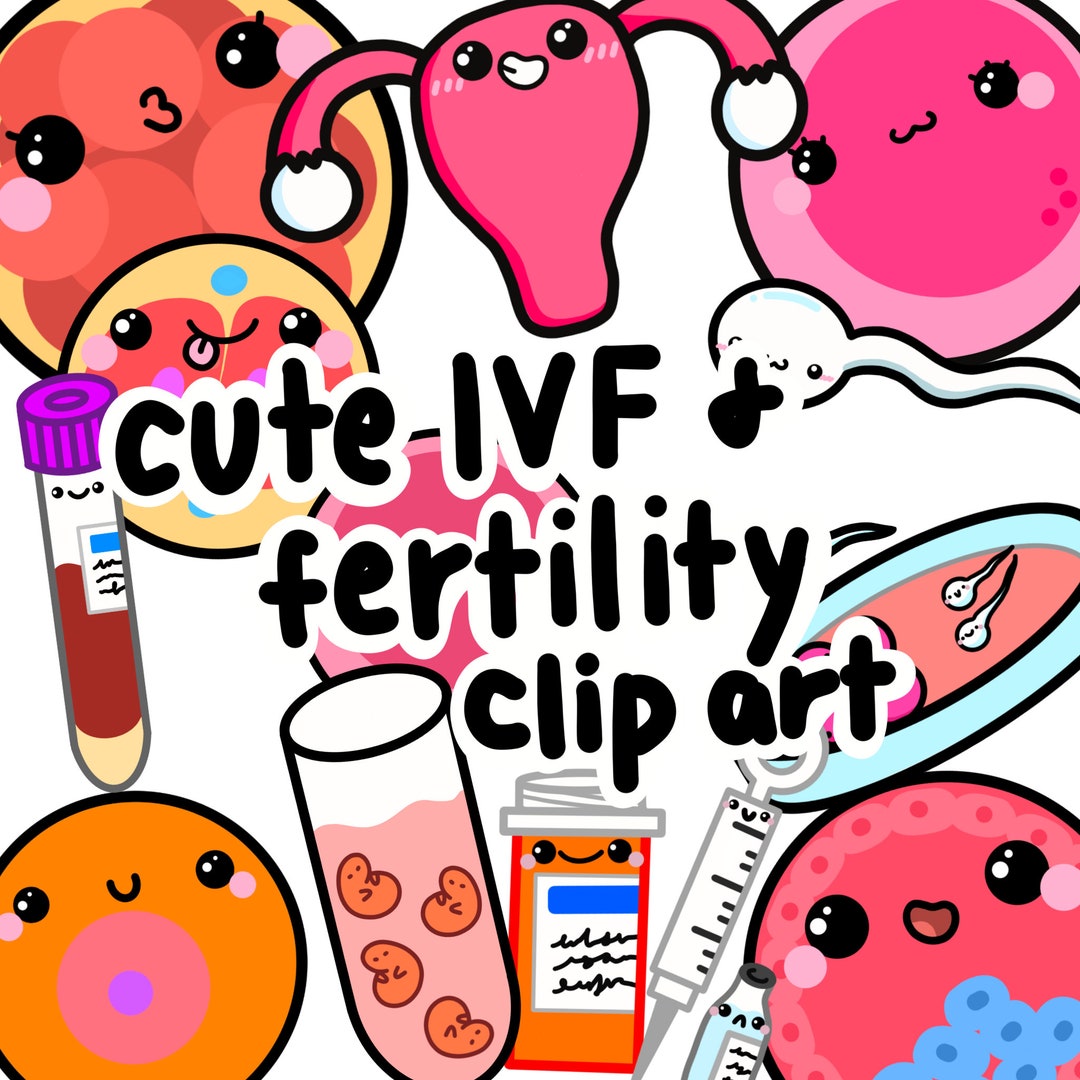 Cute IVF Fertility Digital Images ~ Clip Art Kawaii In-vitro ...