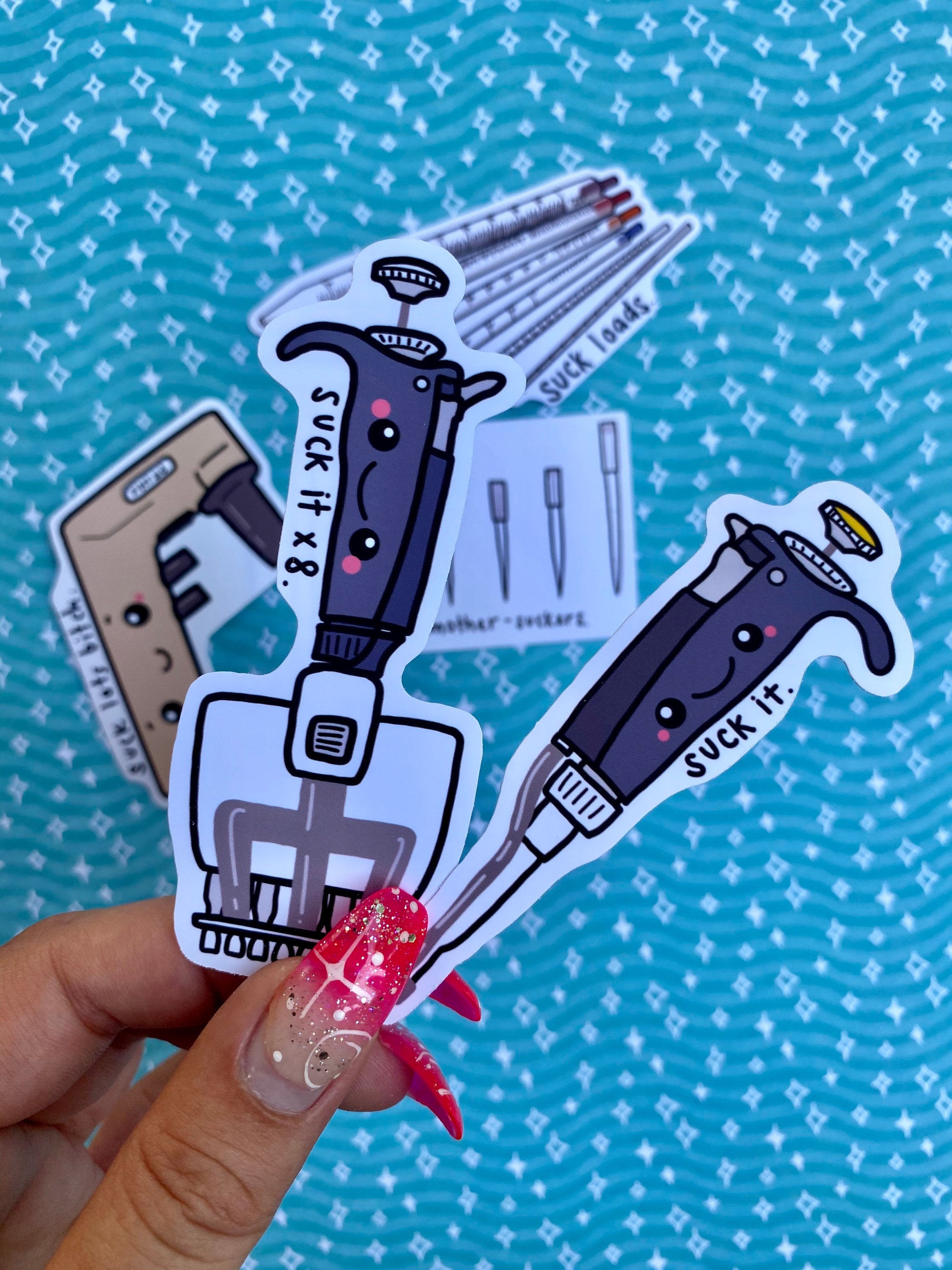 Sassy Science Suckers pipettes Sticker Set | Etsy