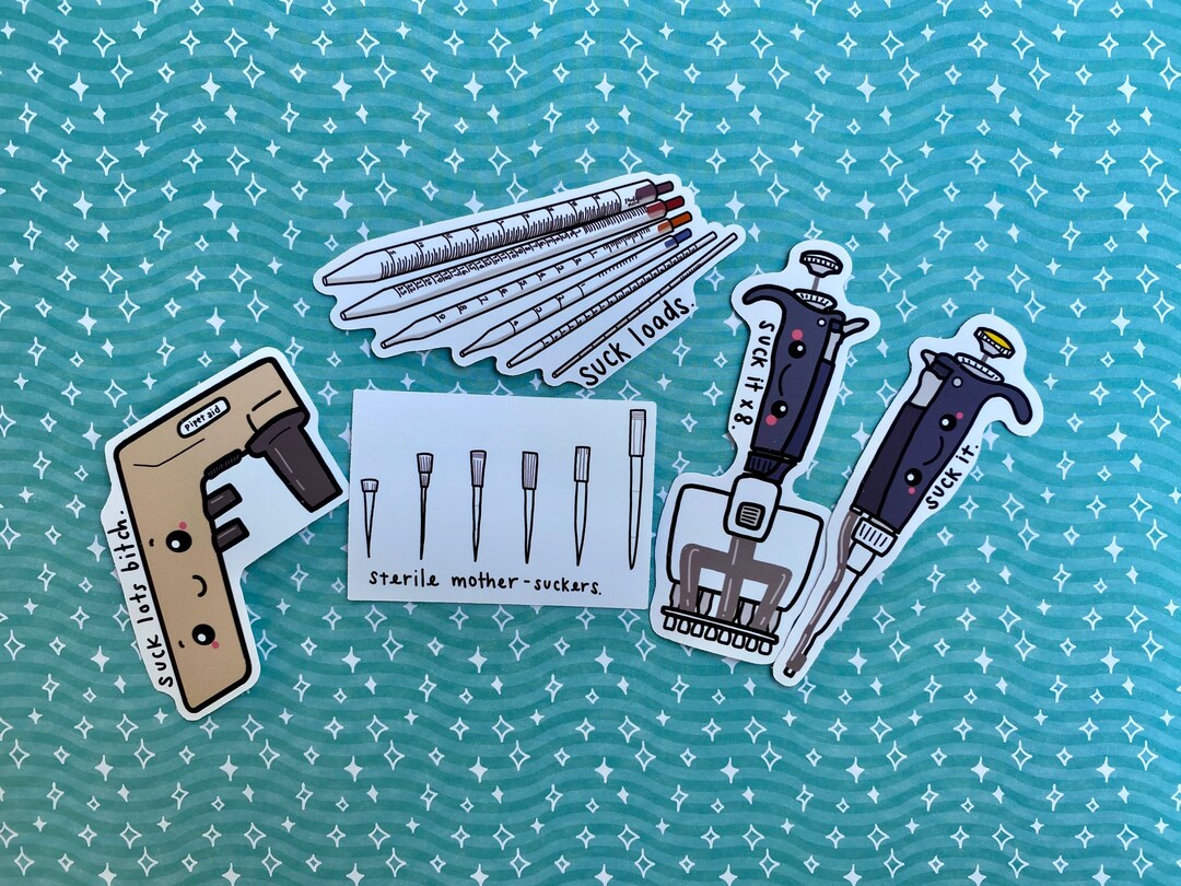 Sassy Science Suckers (pipettes) Sticker Set - Etsy