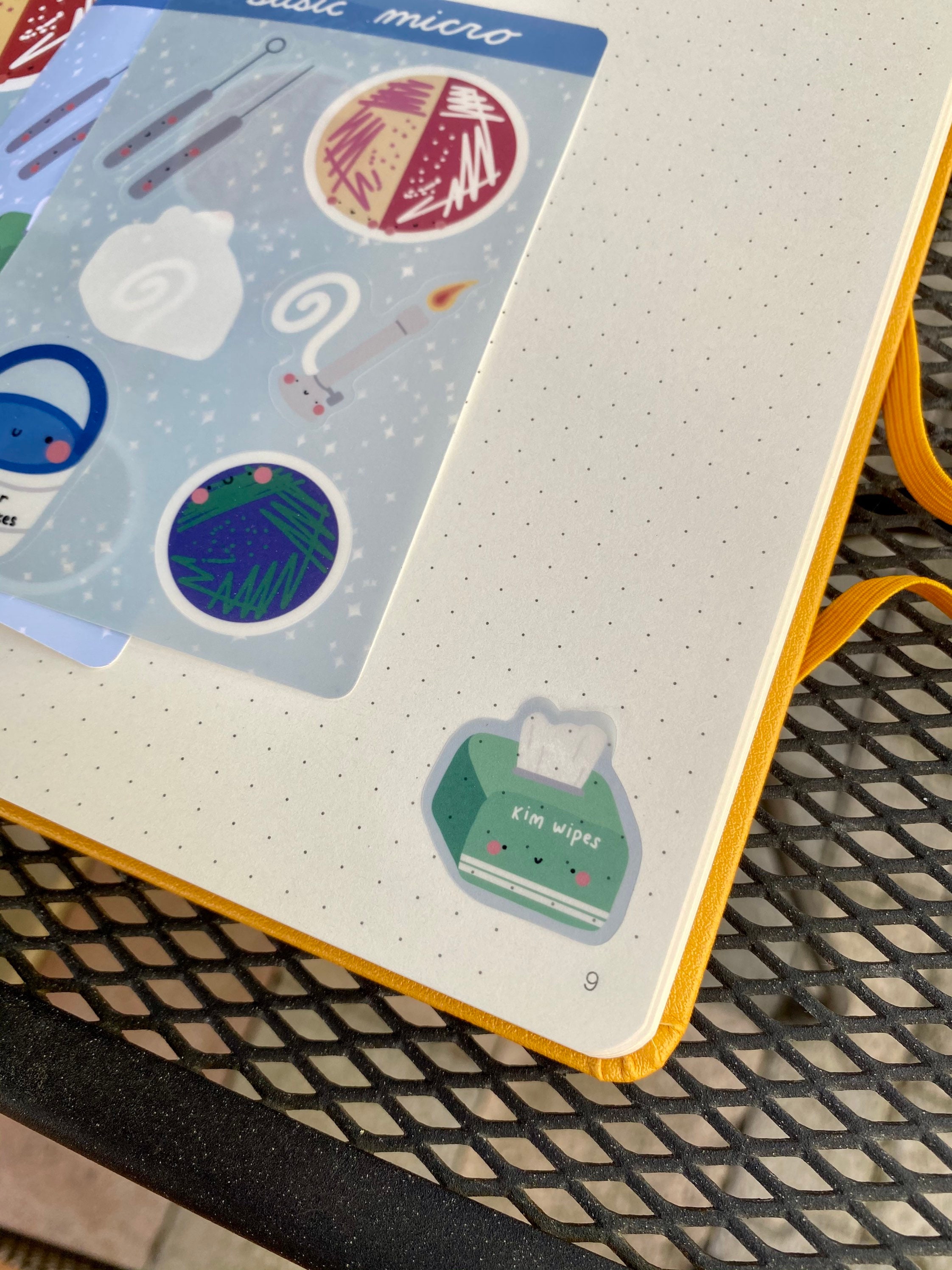 Cute Basic Microbiology Necessities Sticker Sheet Kawaii | Etsy