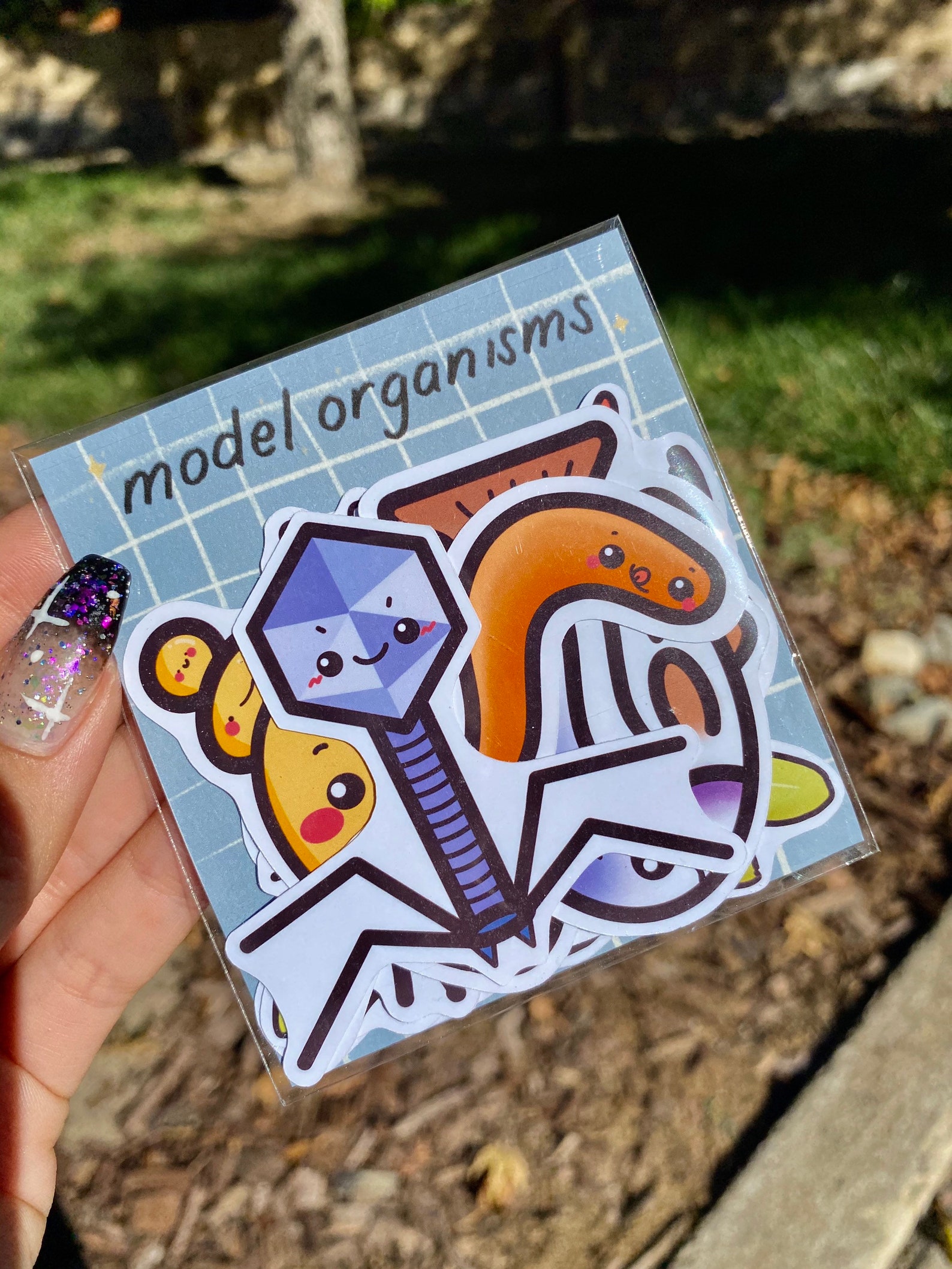Cute Model Organism Die Cut Sticker Set - Etsy