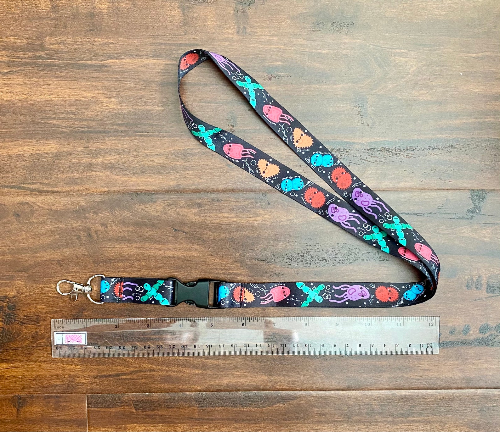 Cute Bacteria Lanyard ~ Kawaii Science Microbes - Etsy