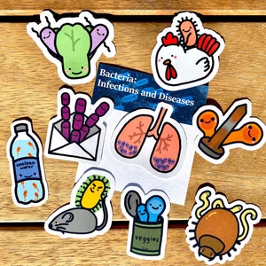 Bacterial Infections and Disease Sticker Set - Etsy