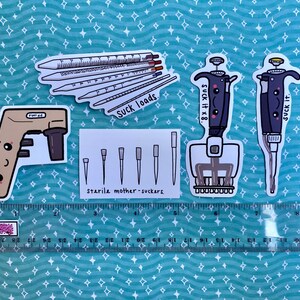 Sassy Science Suckers (pipettes) Sticker Set - Etsy