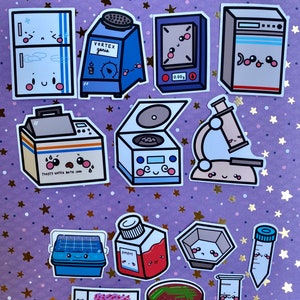 Cute Science Equipment and Disposables Decorative Magnet Set - Etsy