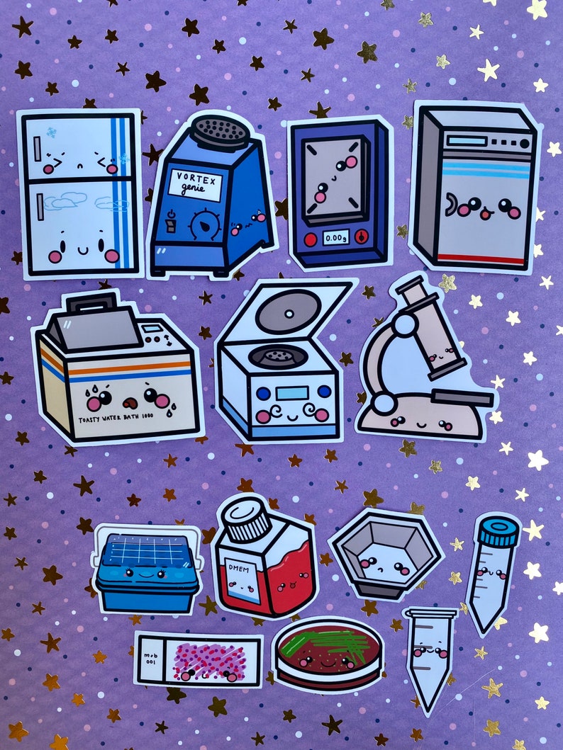 Cute Science Equipment and Disposables Decorative Magnet Set - Etsy
