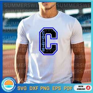 Colts Svg, Cheerleader Svg, Cheer, Team Spirit, Monogram, Letter C ...