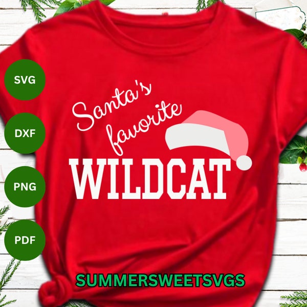 Santas Favorite Team Svg - Etsy