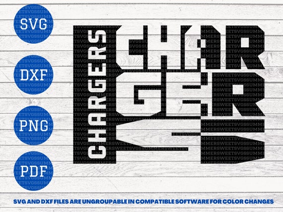 Charger SVG Team Spirit SVG Retro Svg Cheer Mom Svg Cut - Etsy