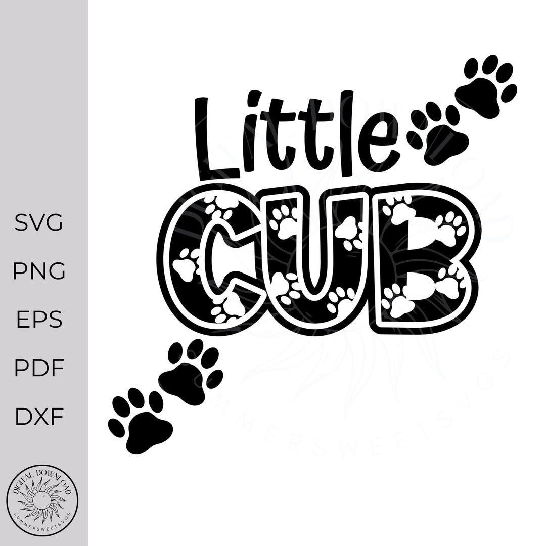 Cub Pride SVG, Paw Print Svg, Team Spirit Svg, Pride Shirt Svg, Cheer ...