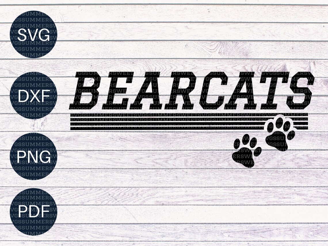 Bearcats Svg Bearcat Svg Bearcats Cheer SVG Bearcat | Etsy