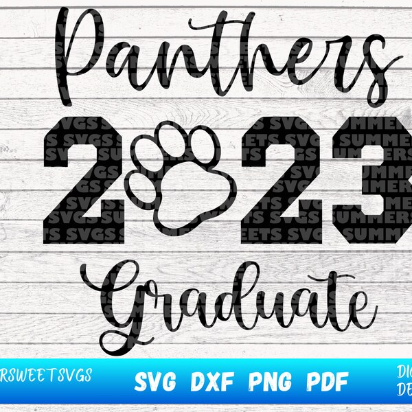Graduation 2023 Panthers Svg - Etsy