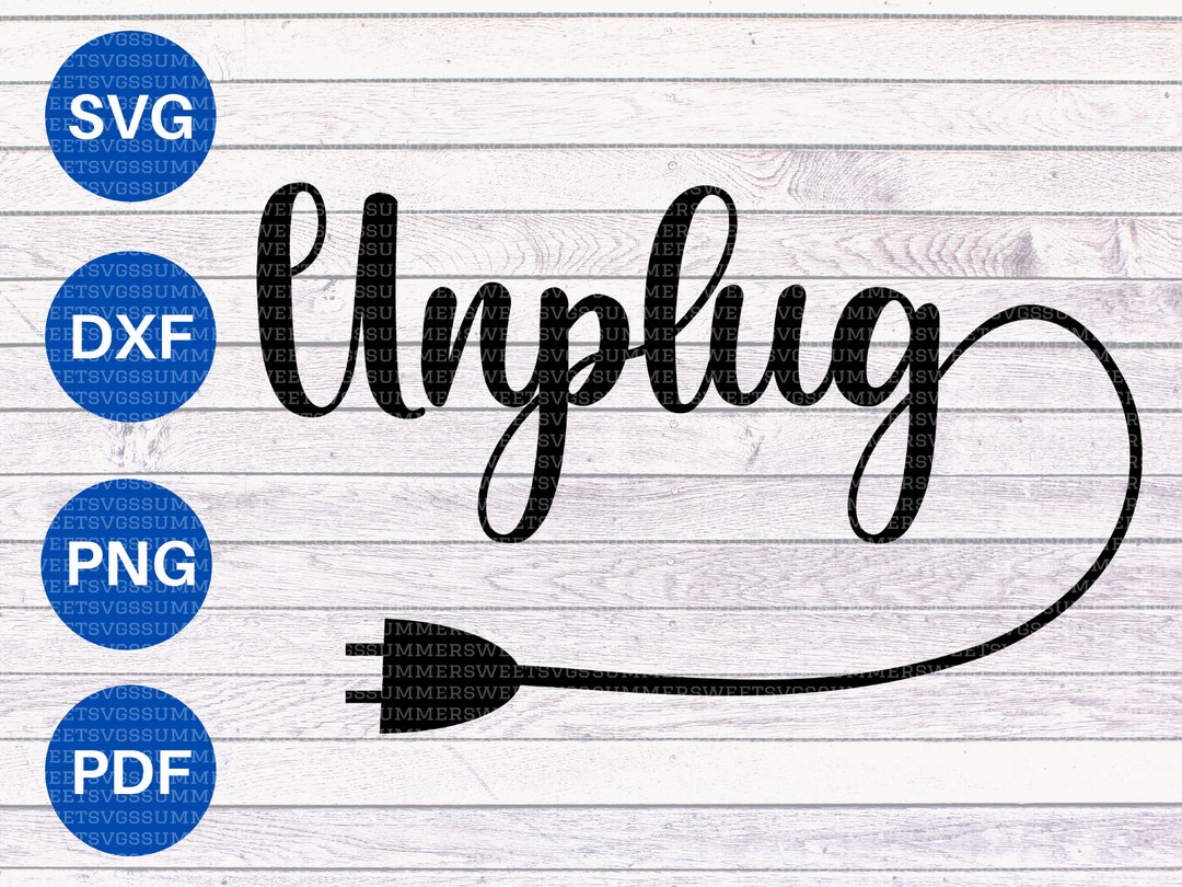 Unplug Svg Camping Svg Relaxation Cut File Svg Png Pdf - Etsy